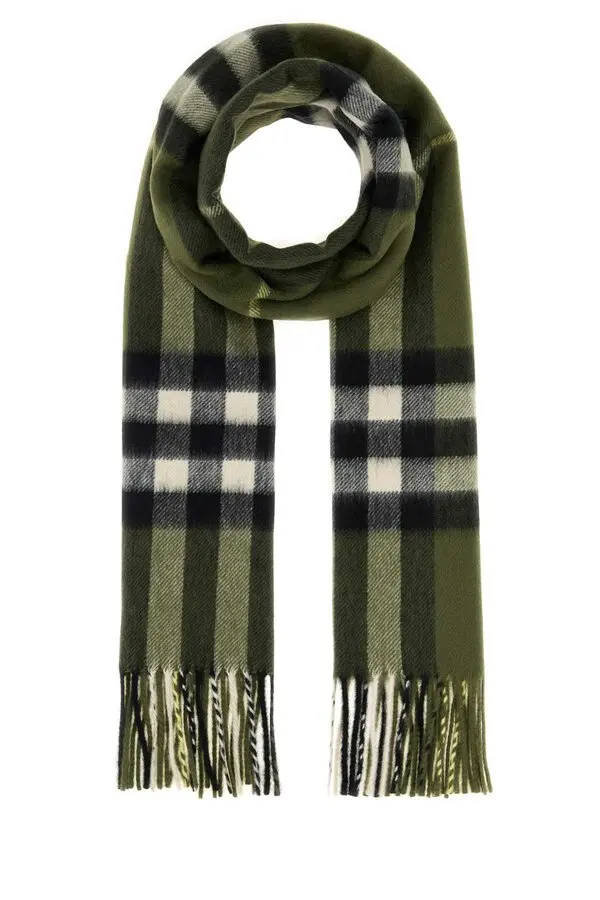 Burberry Embroidered Cashmere Scarf 170 X 32 Cm