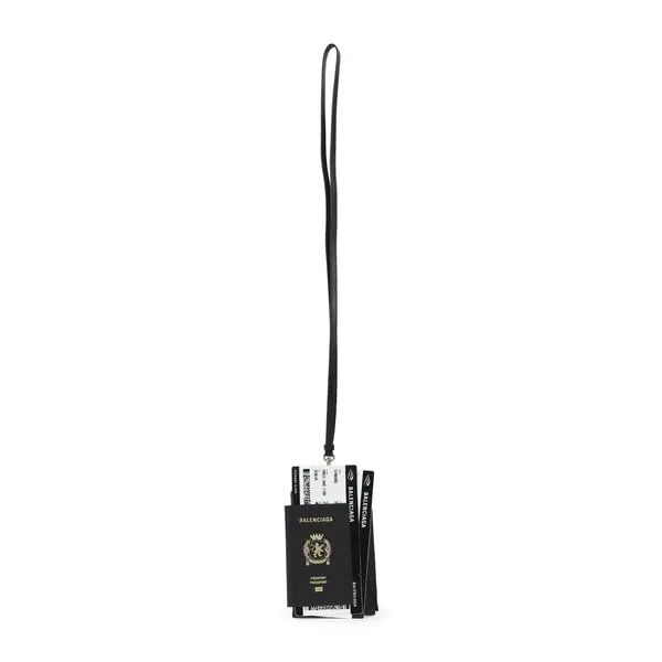 Balenciaga Passport Phone Holder - Black