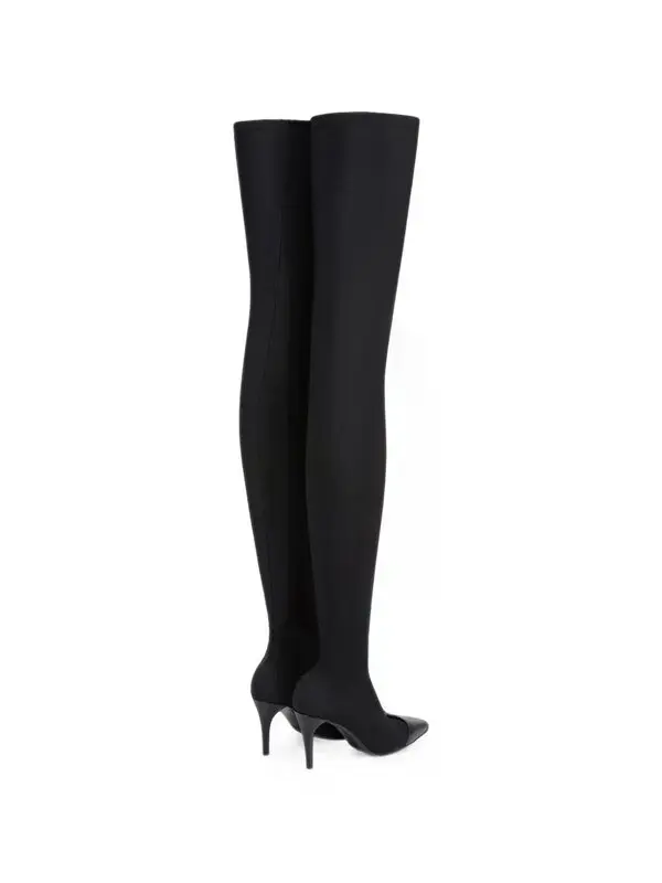 COURREGES Leather-cap Thigh-high Boots
