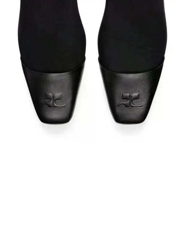 COURREGES Leather-cap Thigh-high Boots