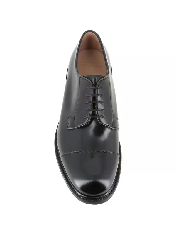 CHEANEY Epson Ii Cap-toe Polished-finish Derby Shoes