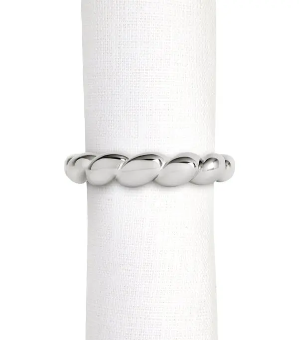L'Objet X Jessica Mccormack Porcelain Shell Napkin Rings - Silver