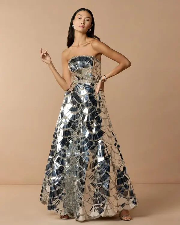 MAC DUGGAL COLLECTION Hand Embellished Strapless Ball Gown