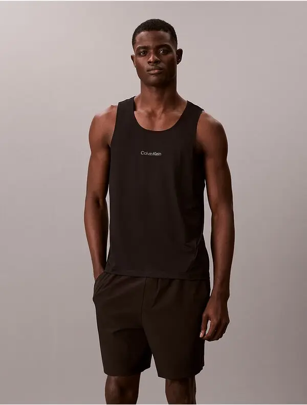 Calvin Klein Icon Sport Mesh Tank Top - Black