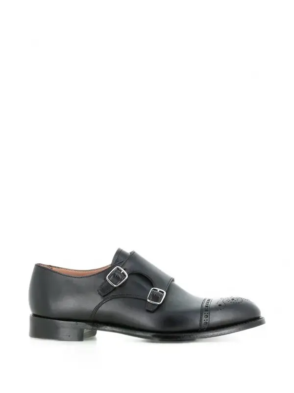 CHEANEY Brogue Double-strap Monk Shoes