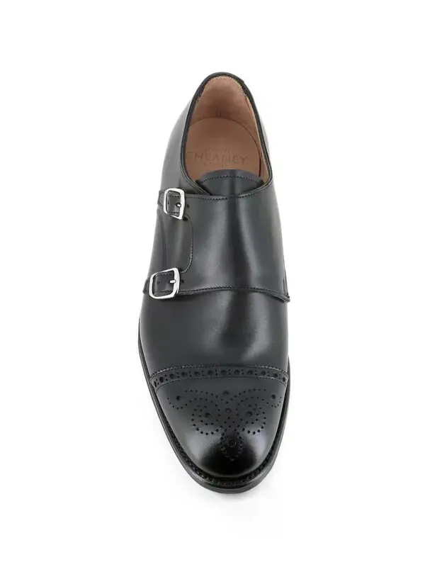 CHEANEY Brogue Double-strap Monk Shoes