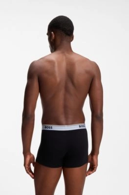BOSS Three-pack Stretch-cotton Trunks