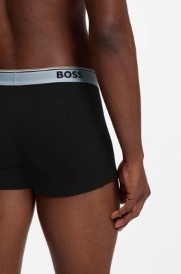 BOSS Three-pack Stretch-cotton Trunks