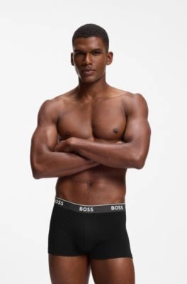 BOSS Three-pack Stretch-cotton Trunks