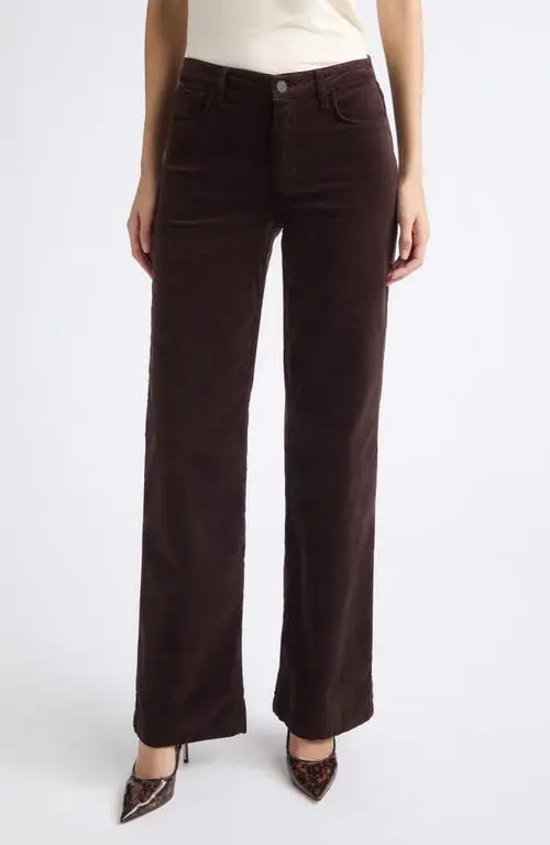 L'Agence Scottie Wide Leg Velvet Pants