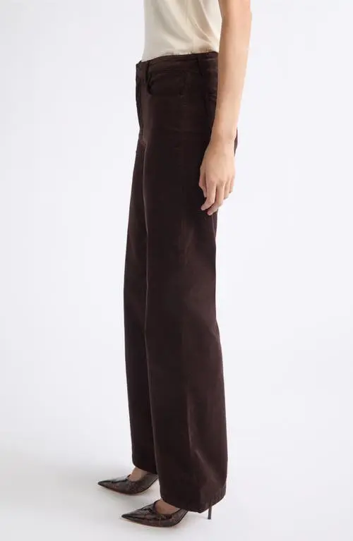 L'Agence Scottie Wide Leg Velvet Pants