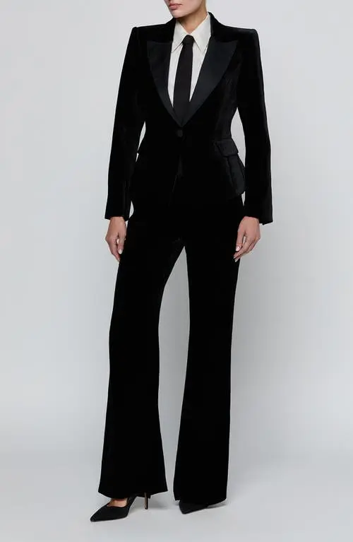 L'Agence Philippa Velvet Tuxedo Blazer