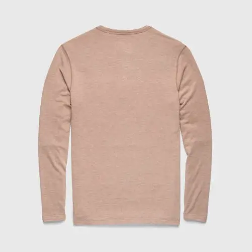 SURFSIDE SUPPLY CO. Sean Super Soft Classic Henley - Camel Heather