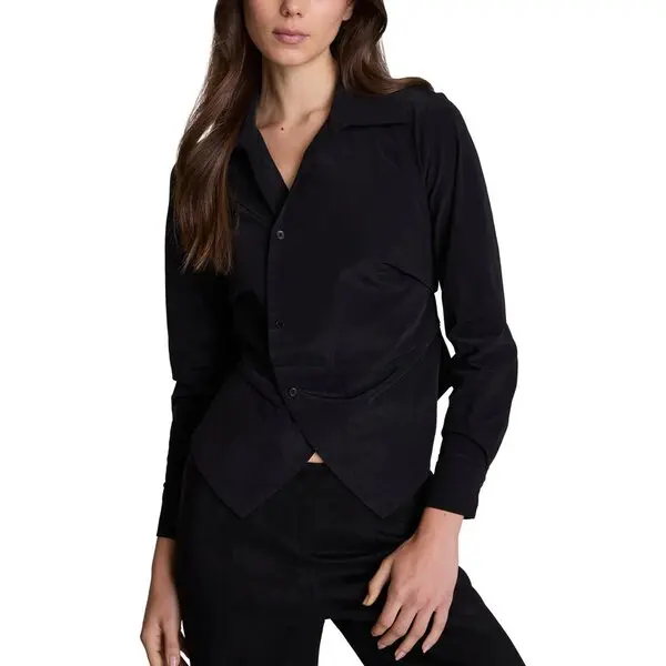 KENNETH COLE Asymmetrical Button Down Shirt
