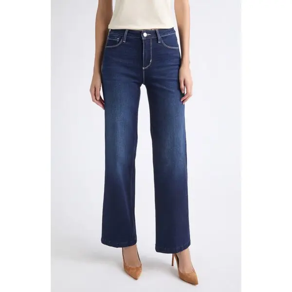 L'Agence Scottie High Waist Wide Leg Jeans