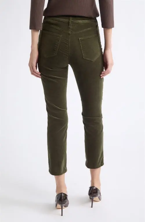 L'Agence Celestia High Waist Slim Corduroy Pants
