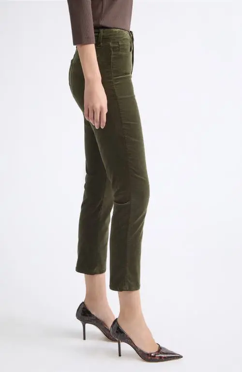L'Agence Celestia High Waist Slim Corduroy Pants