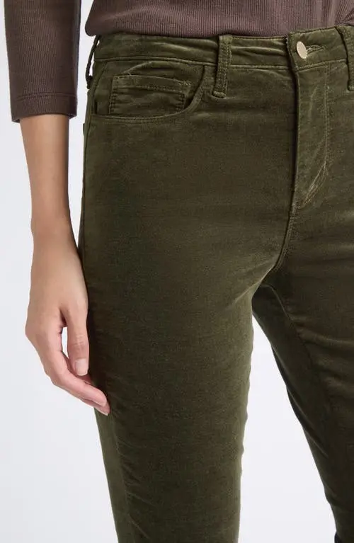 L'Agence Celestia High Waist Slim Corduroy Pants