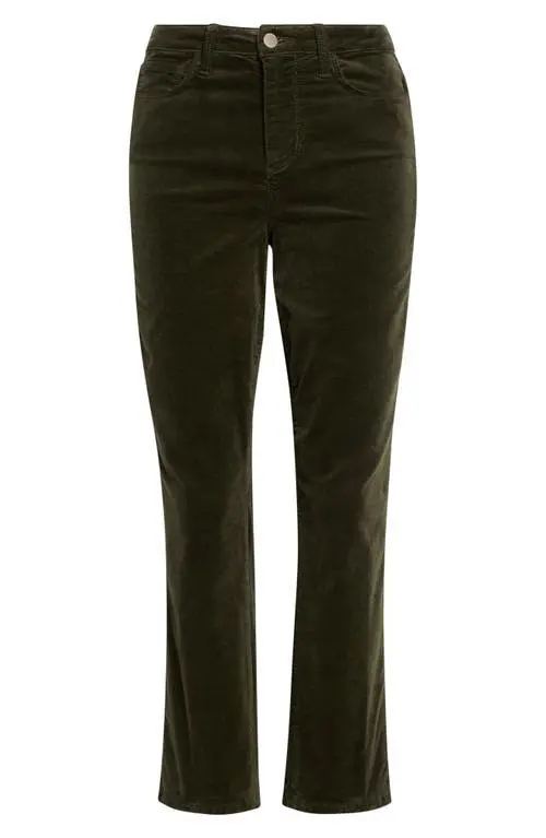 L'Agence Celestia High Waist Slim Corduroy Pants