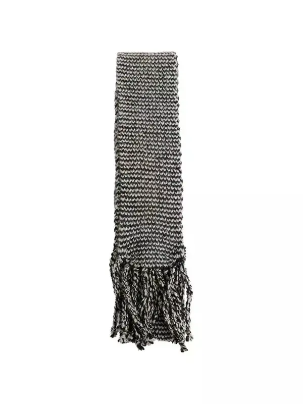 ZIGGY CHEN Crochet Fringed Scarf