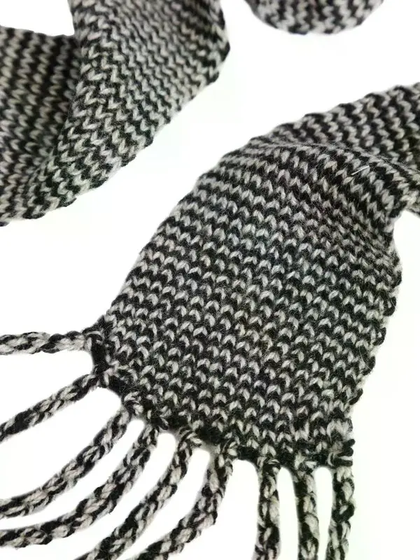 ZIGGY CHEN Crochet Fringed Scarf