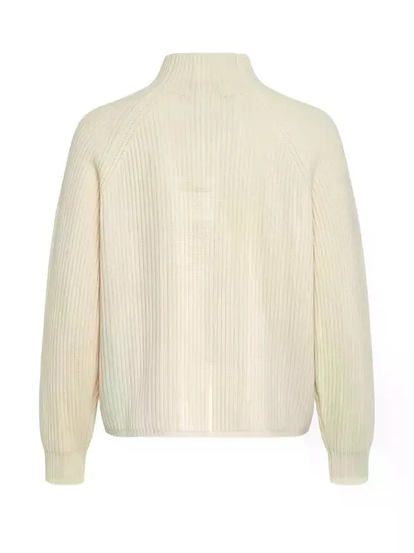 Max Mara Nettare Ribbed-knit Sweater - Neutrals