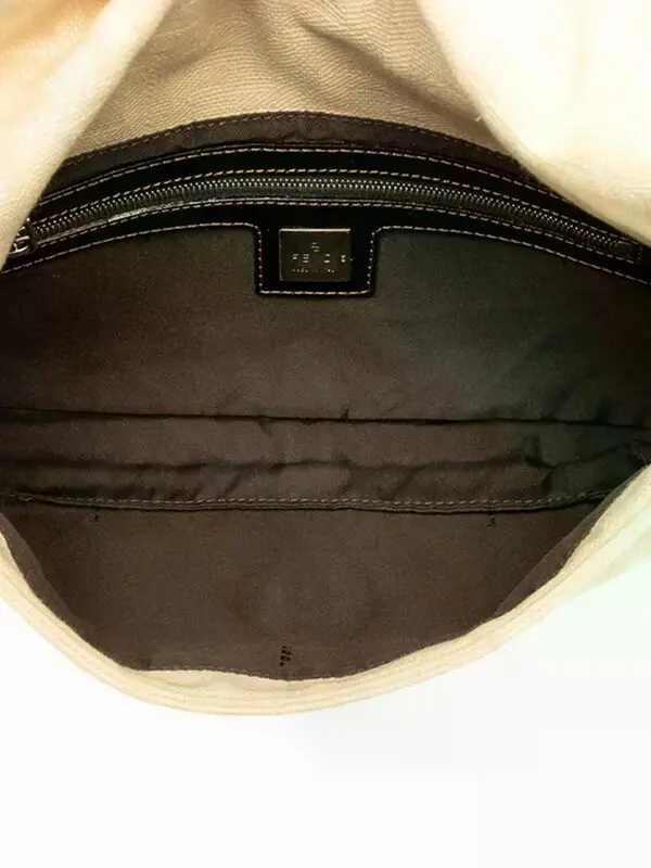 Fendi 20th Century Zucca Canvas Baguette Shoulder Bag