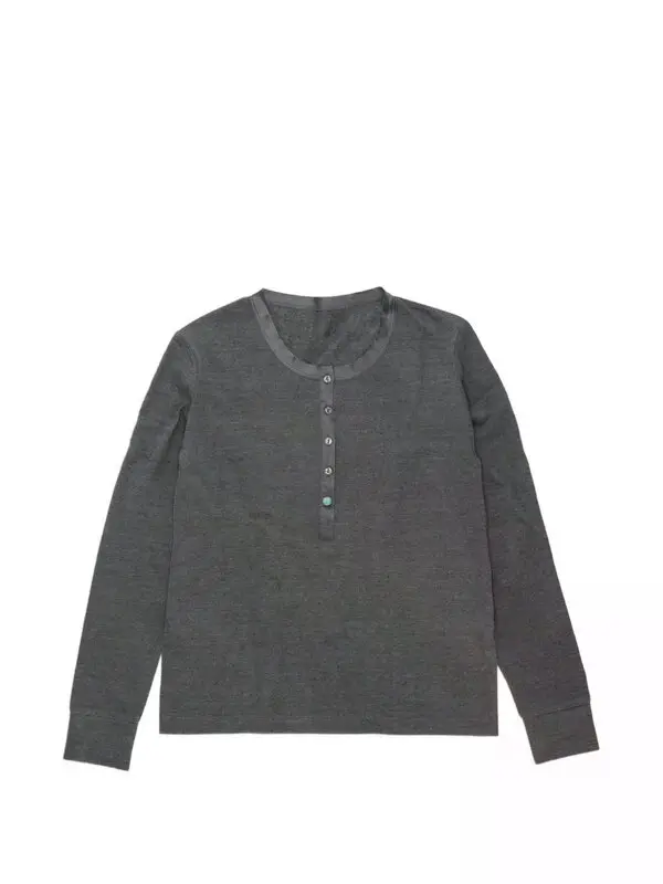 FORTELA Coralie Silk-edged T-shirt - Grey