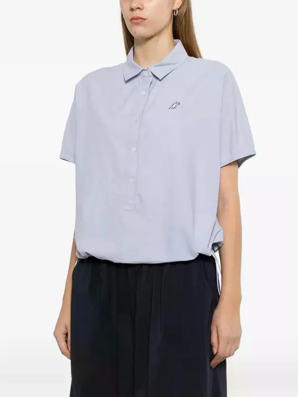 AGNES B. Embroidered-logo Short-sleeve Shirt