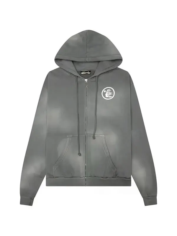 HELLSTAR Logo-print Zip-up Hoodie