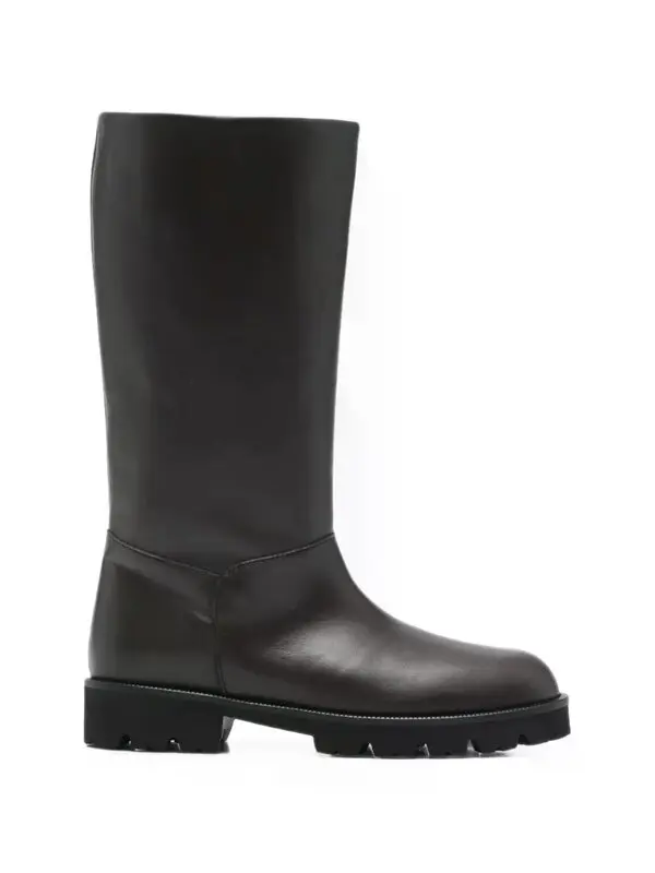 Dear Frances Loch Leather Knee-high Boots - Brown