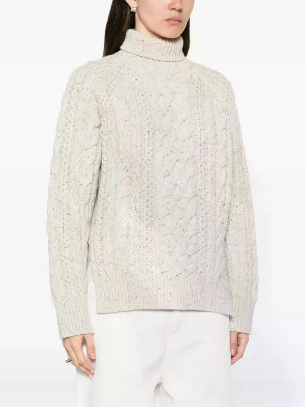 TOTEME Cable-knit Turtleneck Sweater