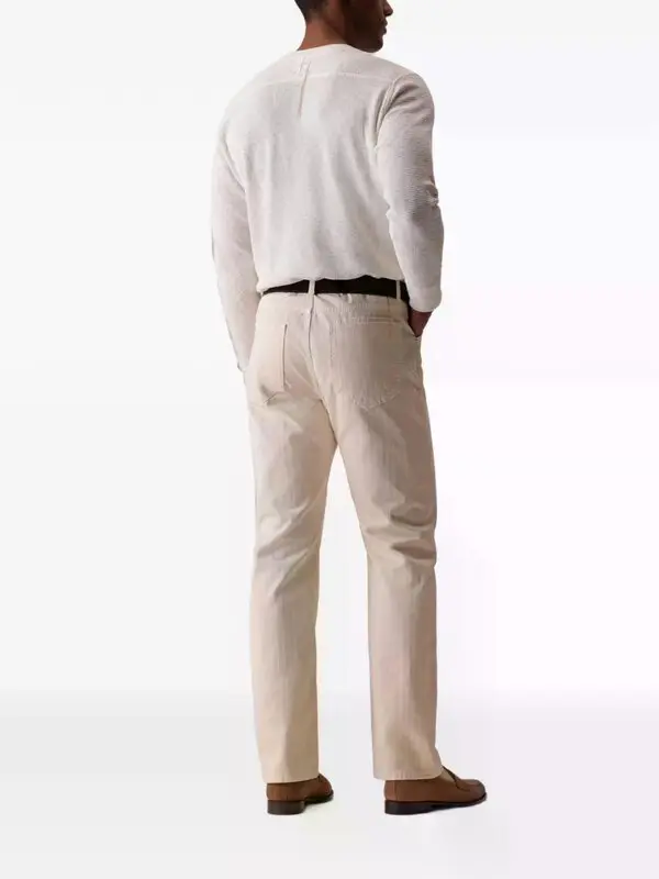 FORTELA Mcqueen Herringbone Cotton Trousers