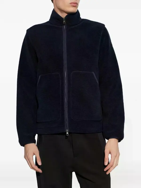 Moncler Logo-patch Zip-up Sweater