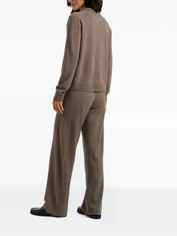 Chinti & Parker Collared V-neck Sweater - Brown