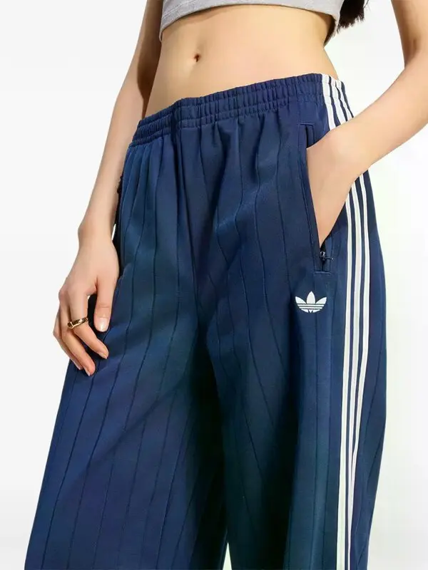 Adidas Pinstripe Firebird Track Pants - Blue