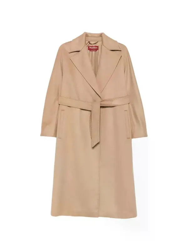 Max Mara Belted Wrap Coat - Neutrals
