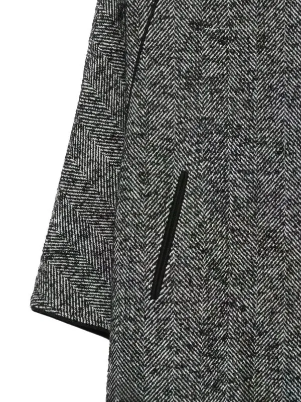 N°21 Herringbone-pattern Coat