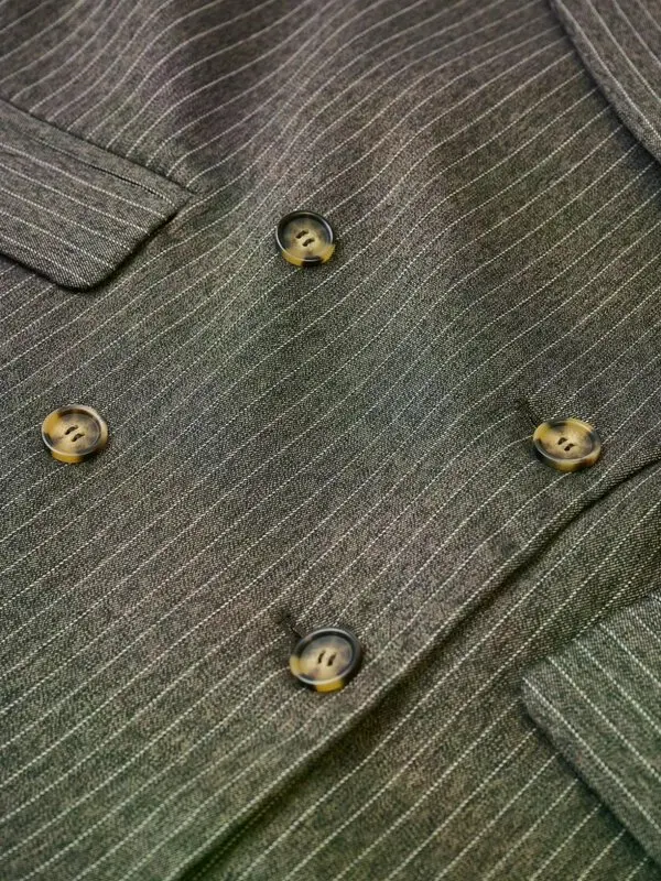 PSOPHIA Pinstripe Double-breasted Jacket