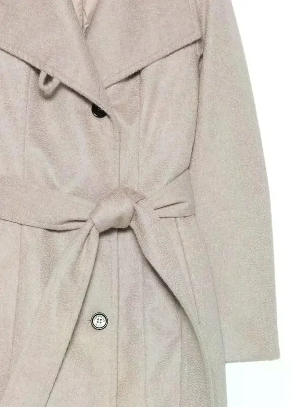 NORWEGIAN WOOL Belted Button-front Coat