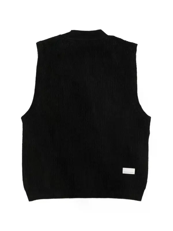 NINE:INTHE:MORNING Ribbed-knit V-neck Vest