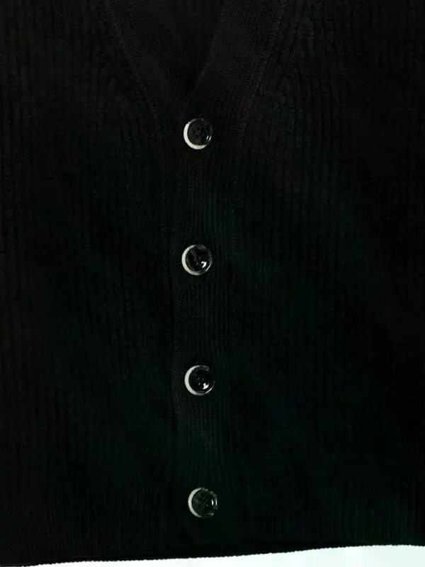 NINE:INTHE:MORNING Ribbed-knit V-neck Vest