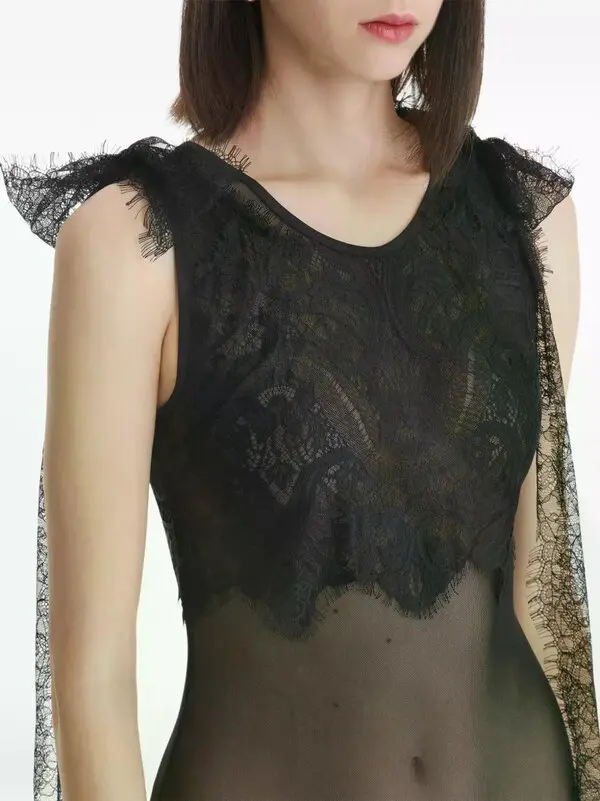 2310 STUDIO Lace-panelled Bodysuit
