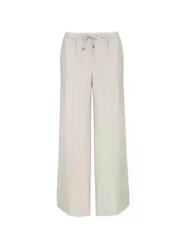 Lorena Antoniazzi Drawstring-waist Pressed-crease Trousers