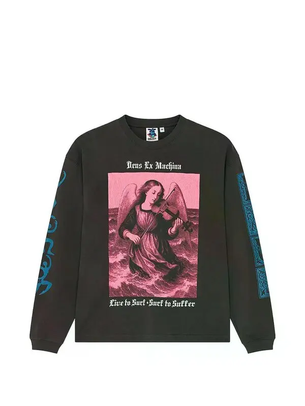Deus Ex Machina Graphic-print Long-sleeved T-shirt - Grey