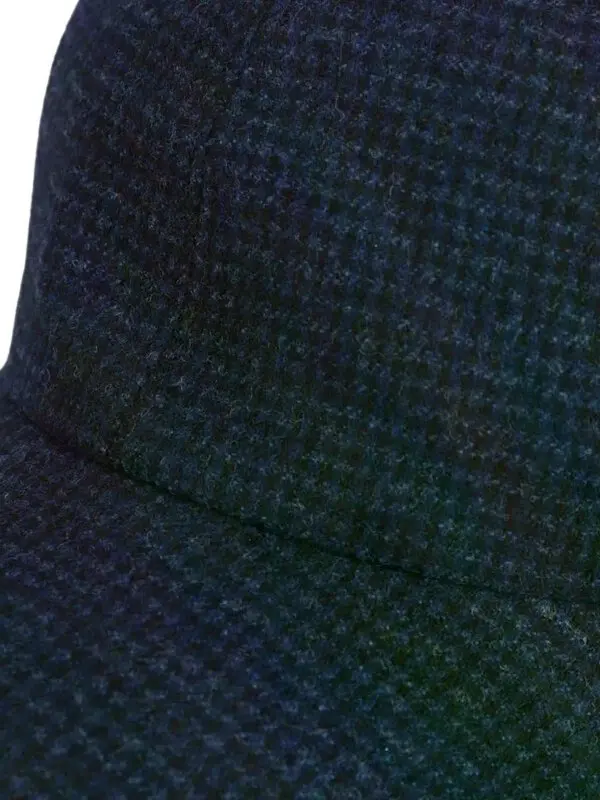 Borsalino Hiker Houndstooth Wool Baseball Cap