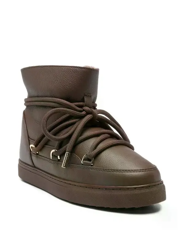 Inuikii Lace-up Leather Ankle Boots