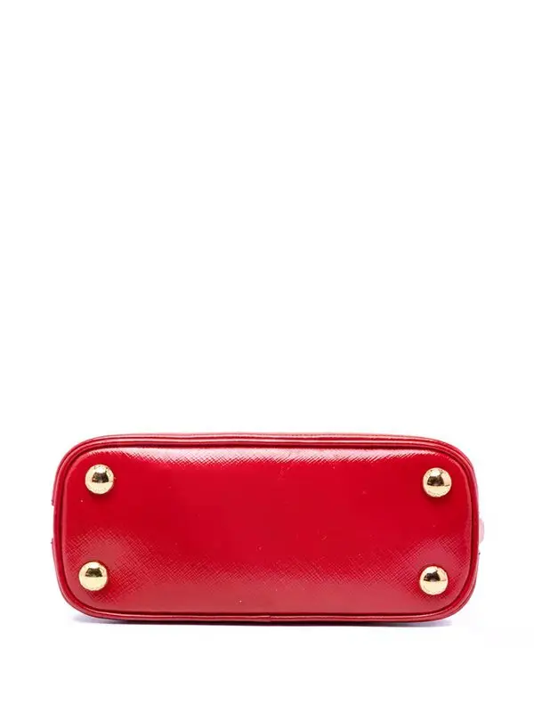Prada 2000-2013 Mini Saffiano Vernice Promenade Satchel