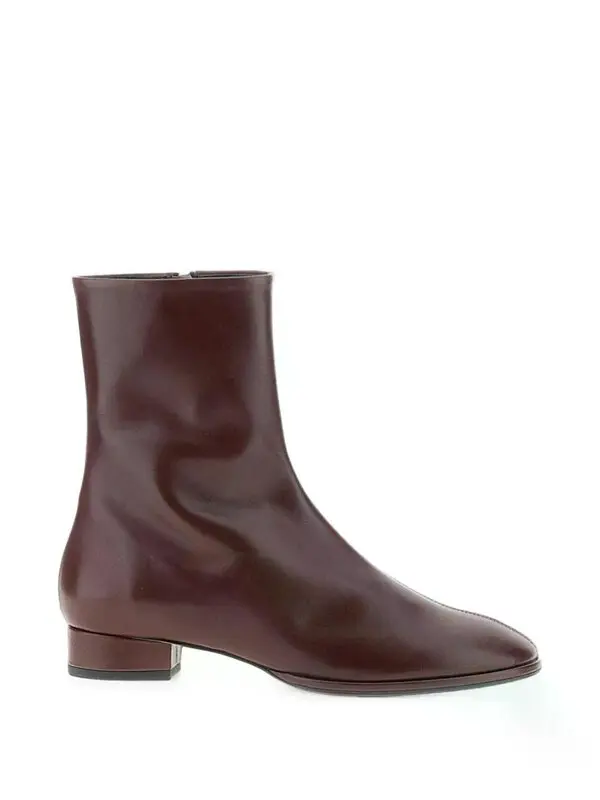 AeydĒ Roisin Side-zip Ankle Boots - Red