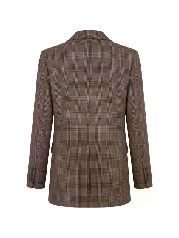 ANNA MARIA PALETTI Prince Of Wales Check Double-breasted Blazer